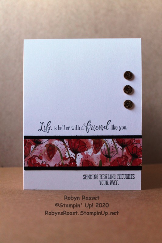 Poppy Moments Heal Fast Card – Stamping@Robyn's Roost