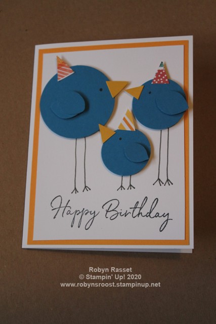 Happy BIRD-day Punch Art – Stamping@Robyn's Roost