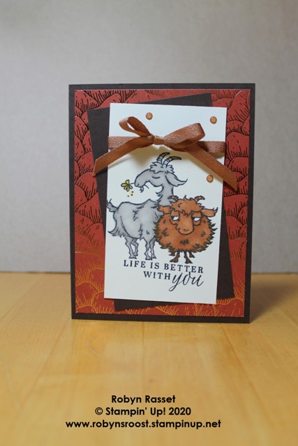 Way to Goat Anniversary Card – Stamping@Robyn's Roost