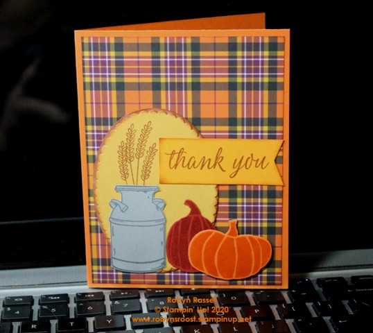 A Country Home Thank You – Stamping@Robyn's Roost