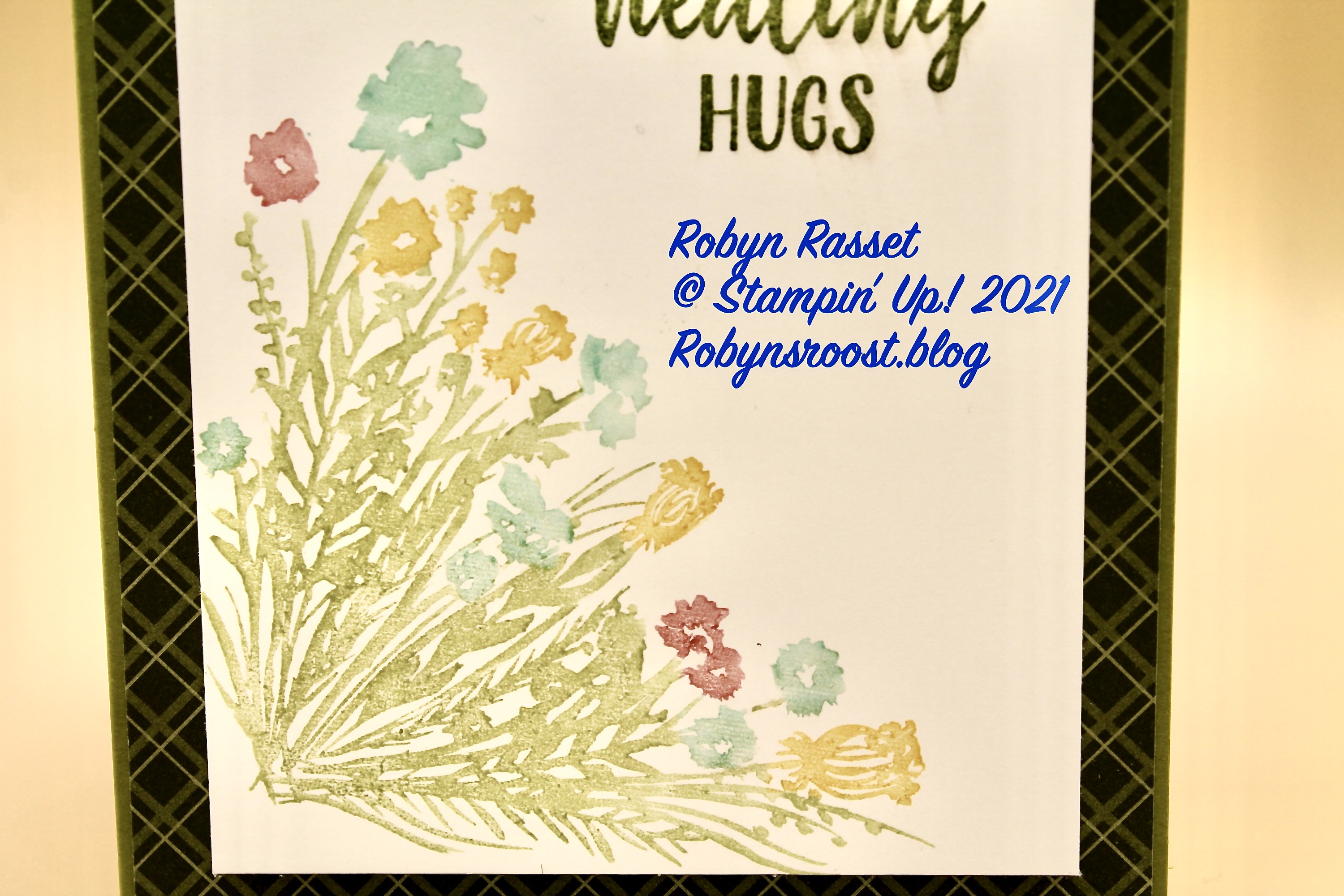 Marker Inking with the Corner Bouquet Sale-a-bration stamp set ...