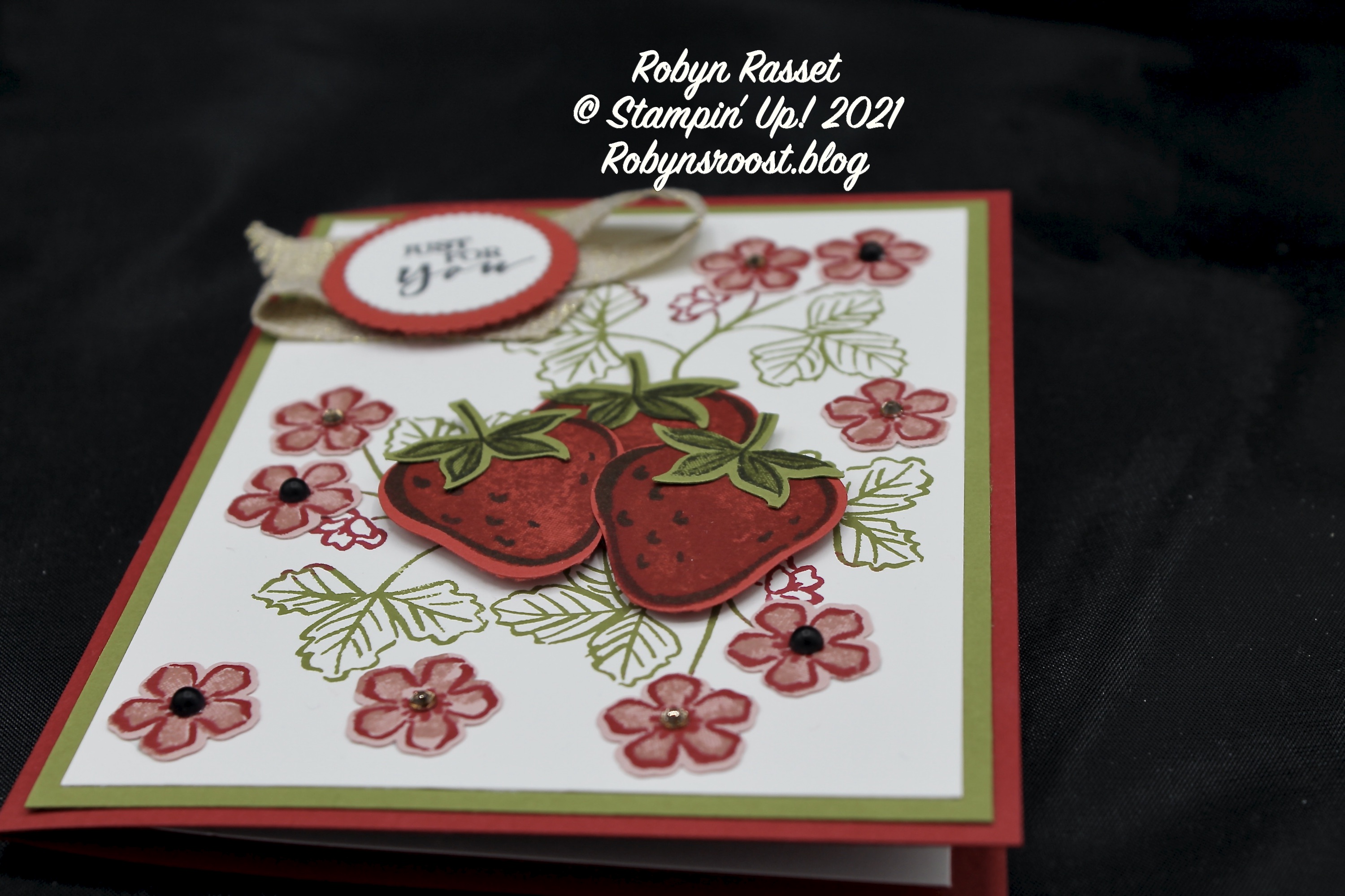 Sweet Strawberry Just For You – Stamping@Robyn's Roost