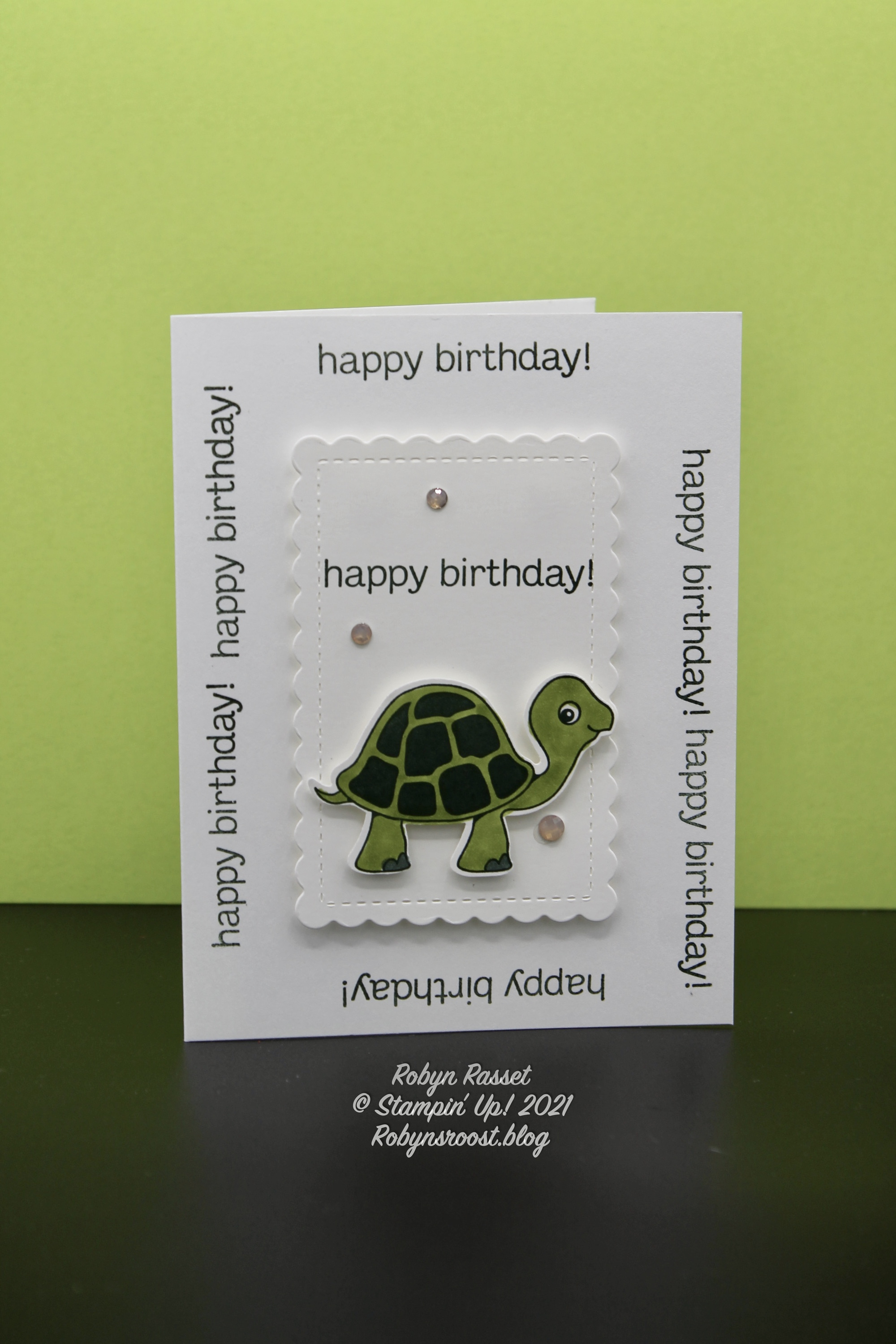 Happy Turtle Card – Stamping@Robyn's Roost