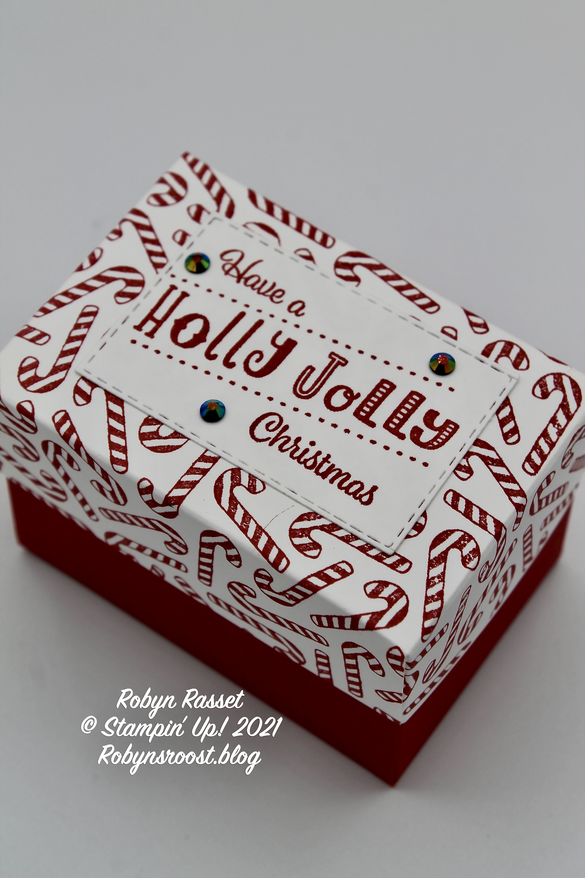 Candy Cane Treat Box – Stamping@Robyn's Roost