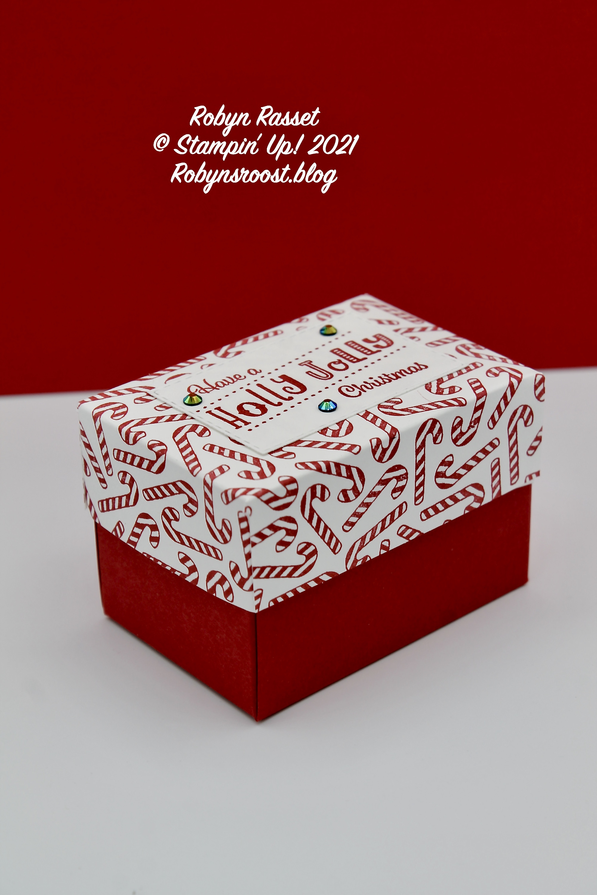 Candy Cane Treat Box – Stamping@Robyn's Roost