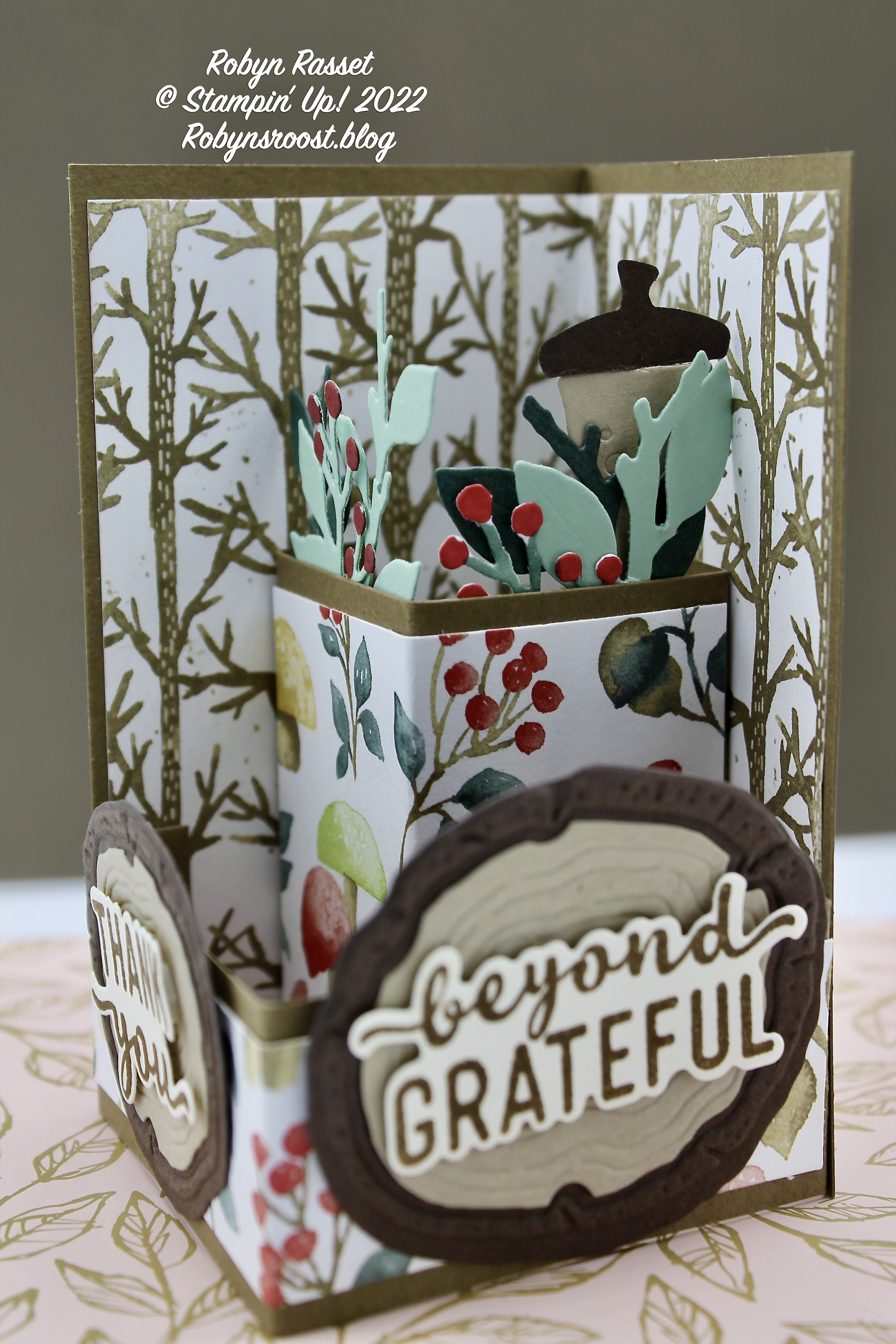 Fold Flat Pop Out Quarter Sheet Card – Stamping@Robyn's Roost