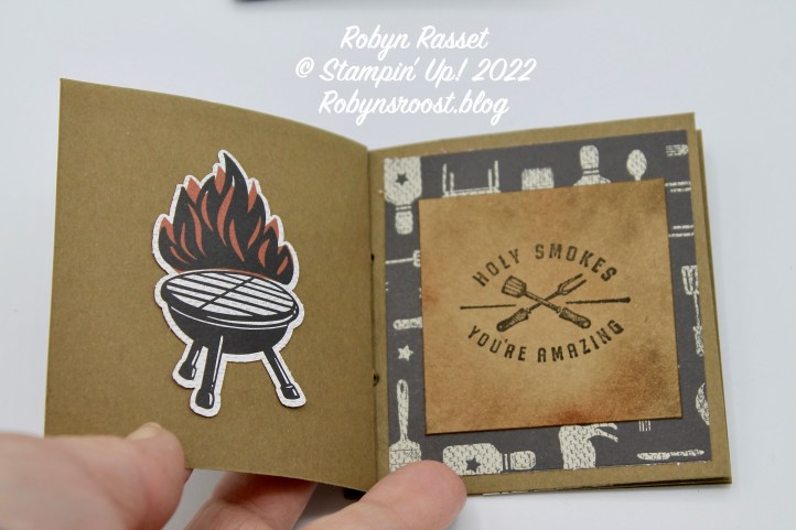 Faux Leather Mini Book Card – Stamping@Robyn's Roost