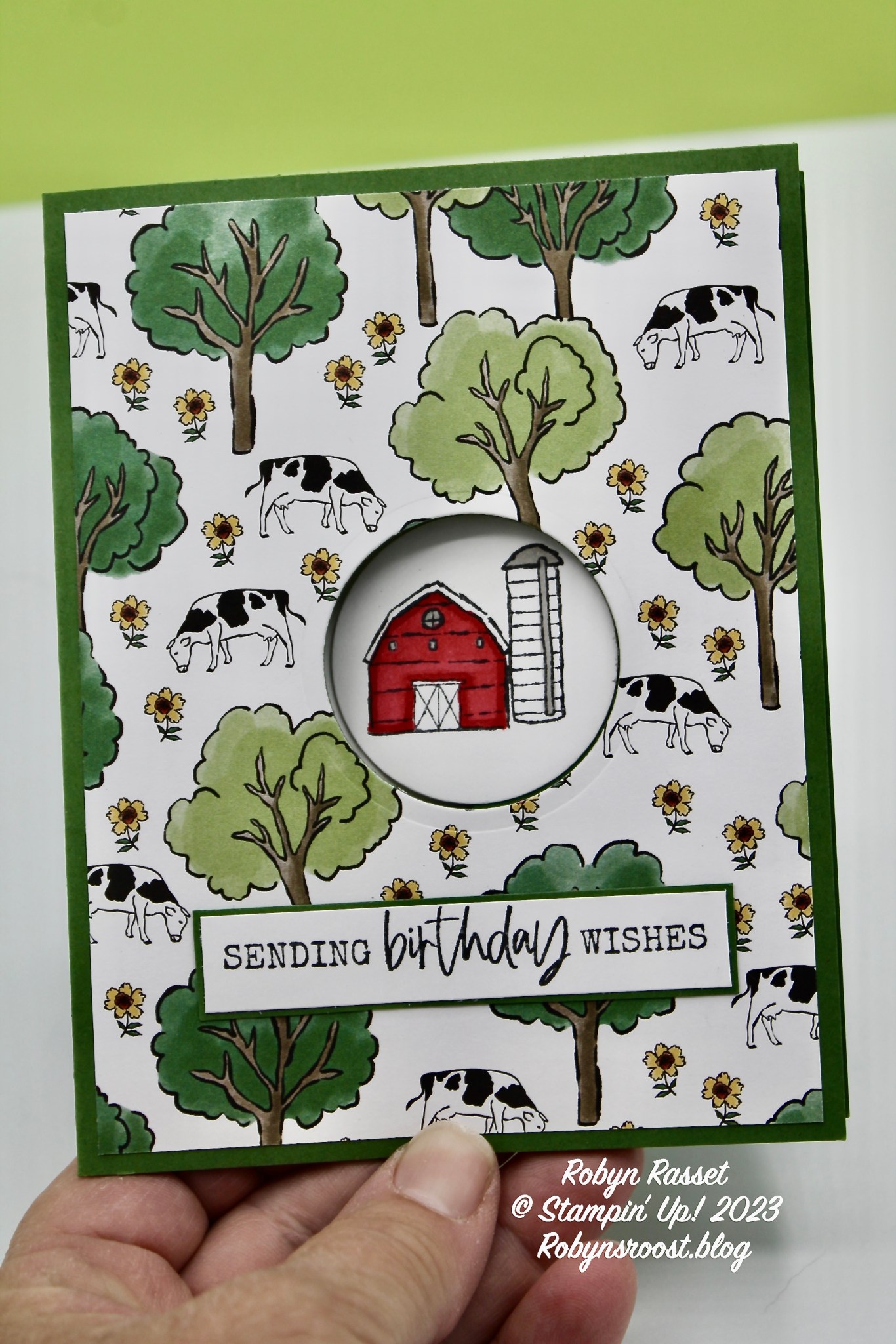Farmer Birthday Card – Stamping@Robyn's Roost