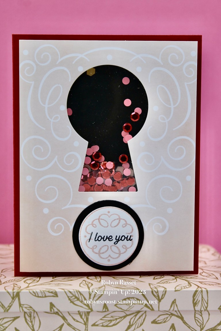 Valentine Shaker Card – Stamping@Robyn's Roost