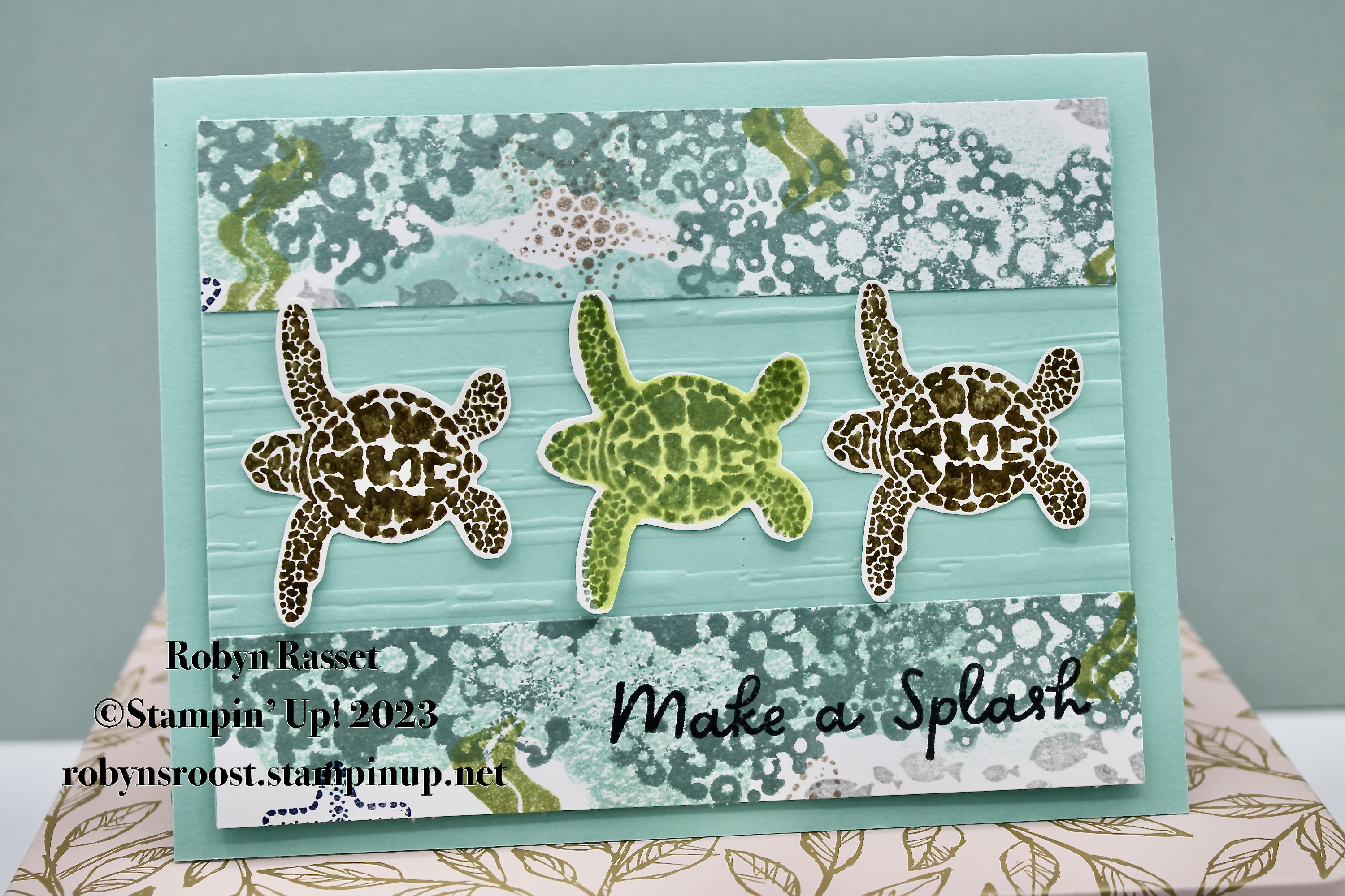 Sea Turtles – Stamping@Robyn's Roost