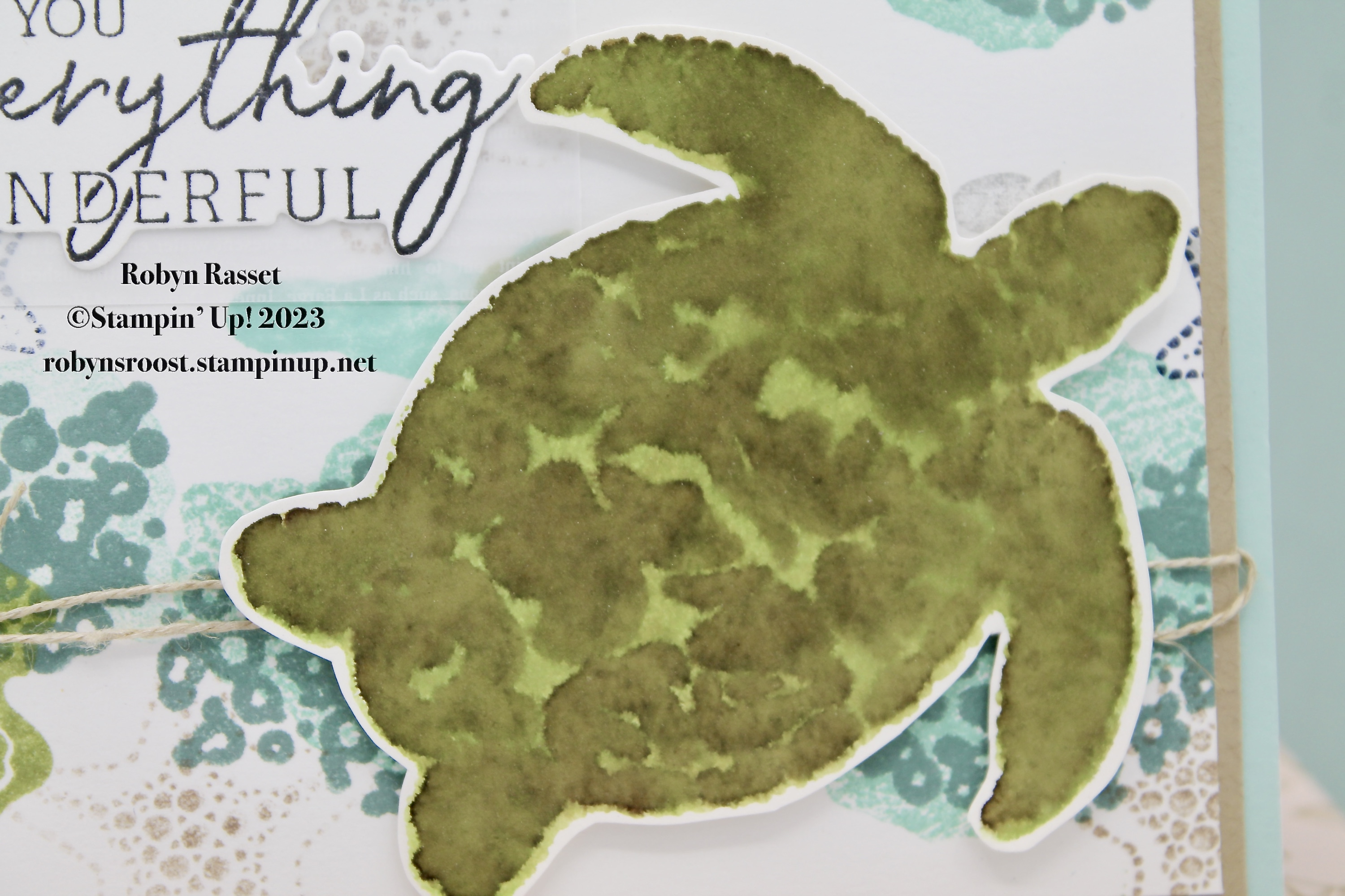Sea Turtles – Stamping@Robyn's Roost