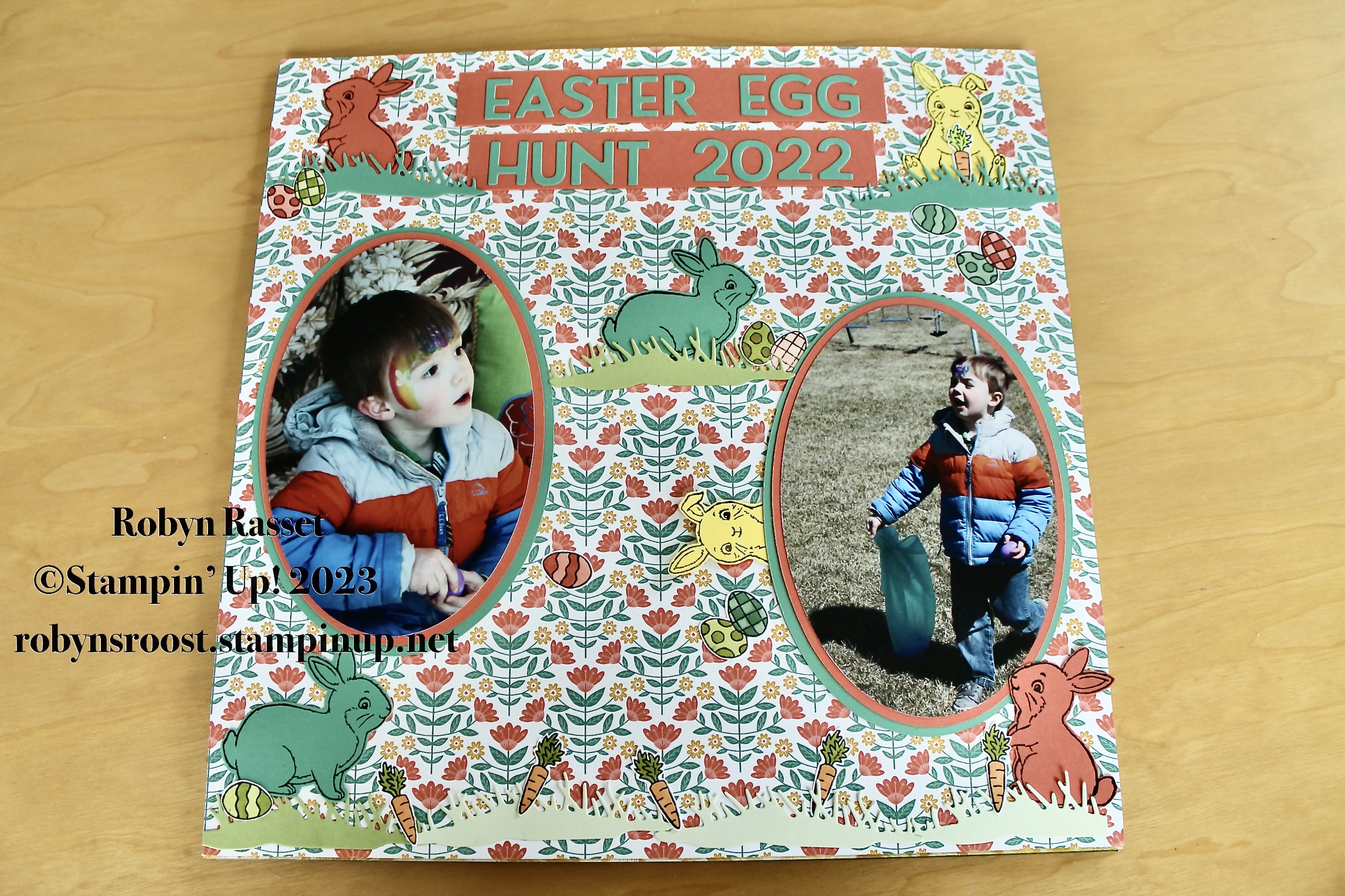 Easter Scrapbook Pages – Stamping@Robyn's Roost