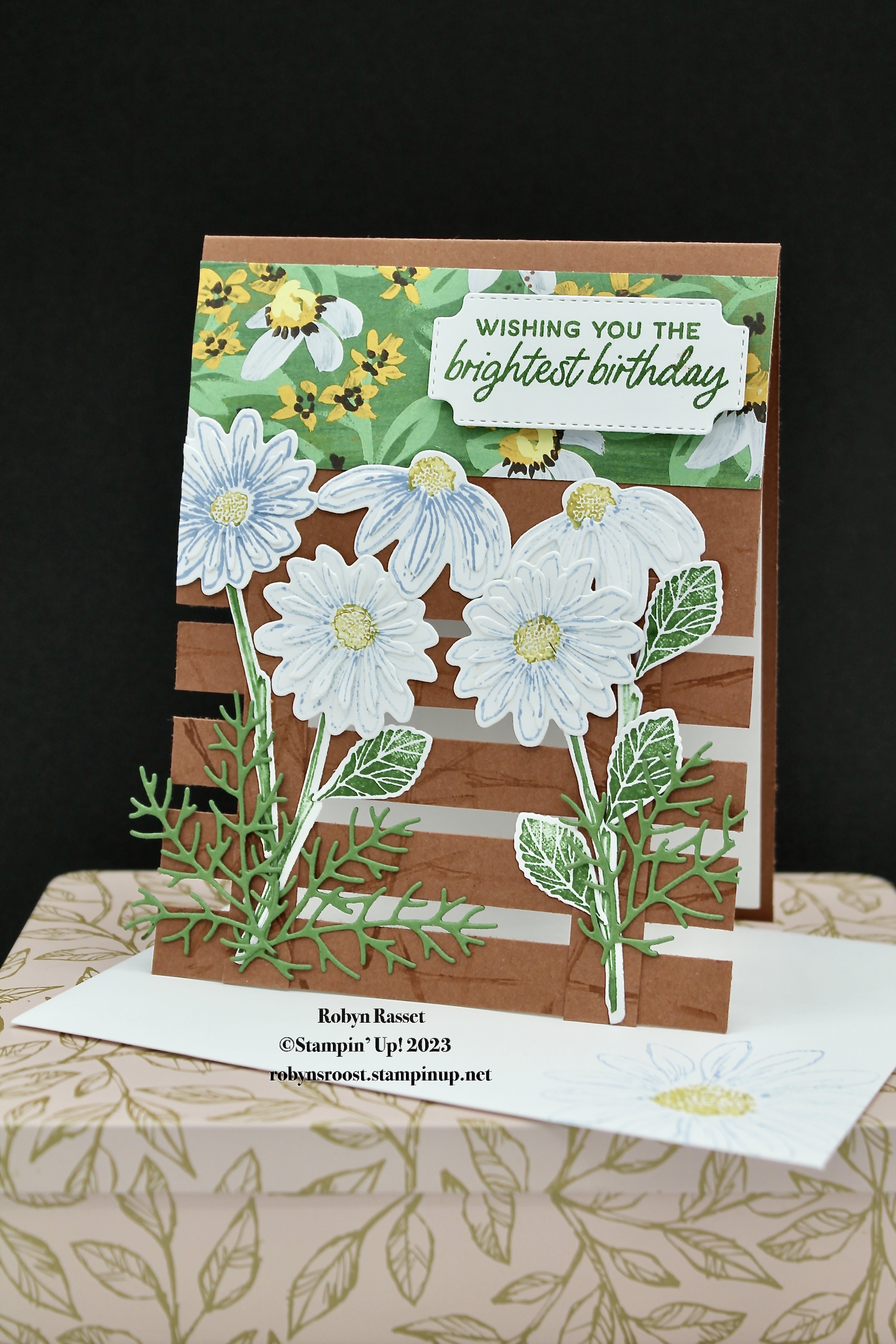 Trellis Card #DOswts409 Challenge – Stamping@Robyn's Roost