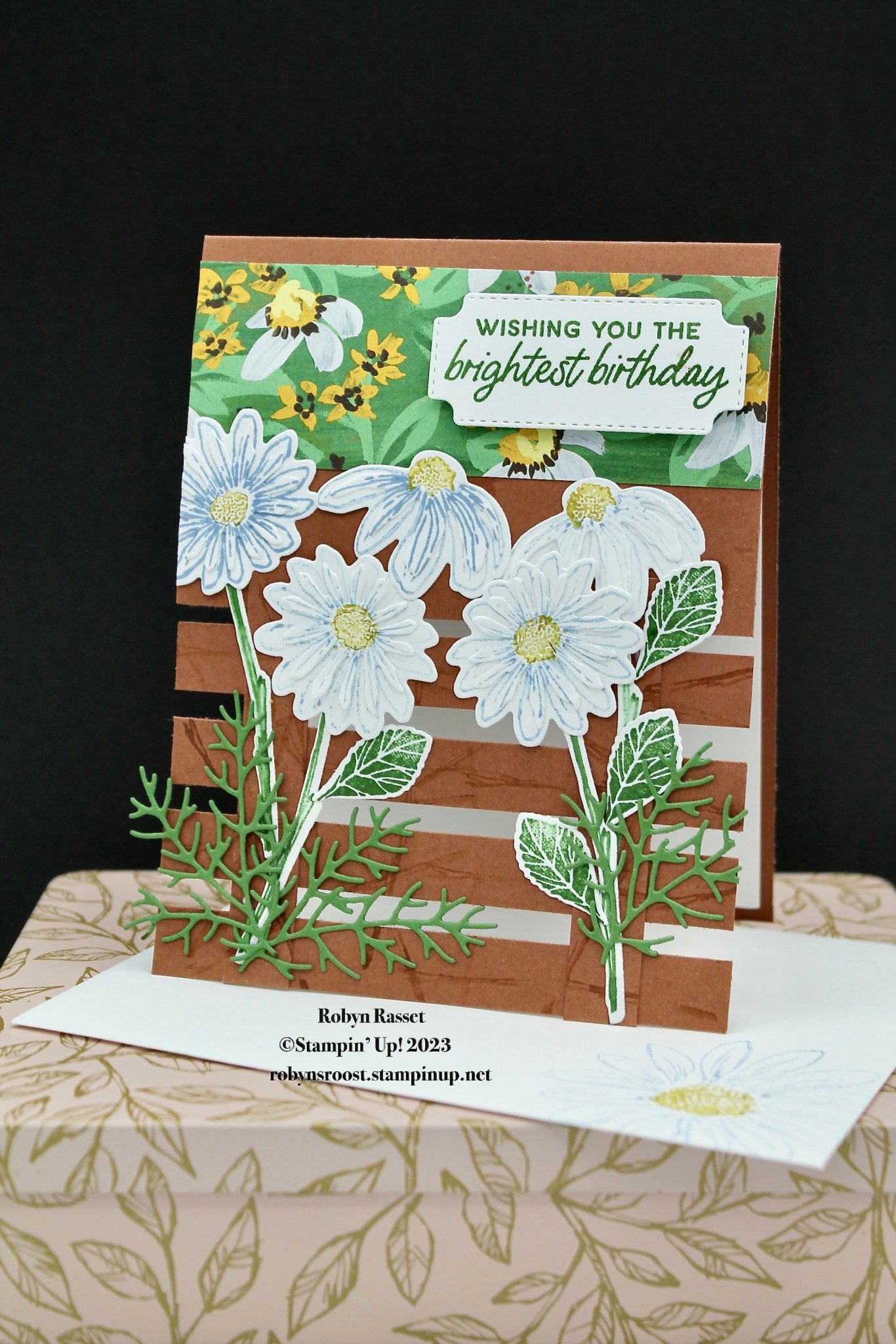 Trellis Card #DOswts409 Challenge – Stamping@Robyn's Roost