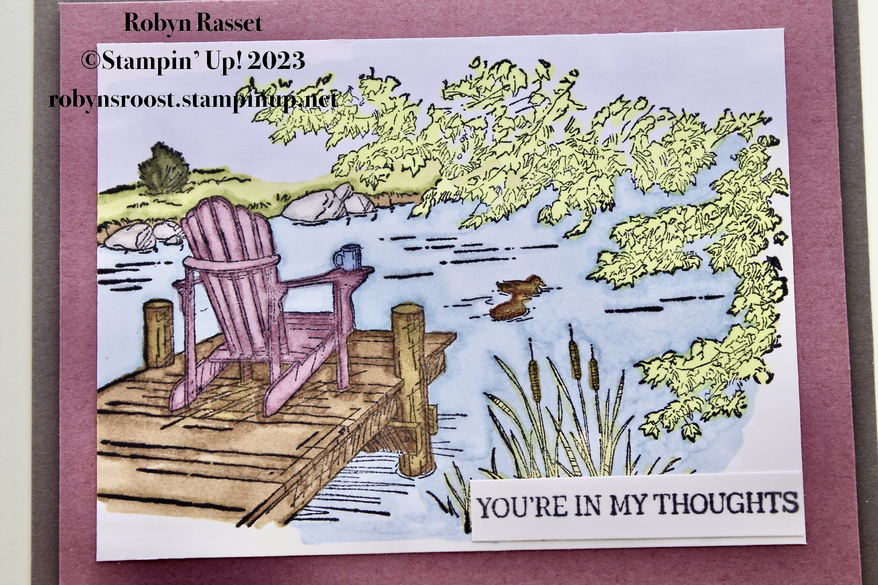 Calm & Quiet Nature Card – Stamping@Robyn's Roost