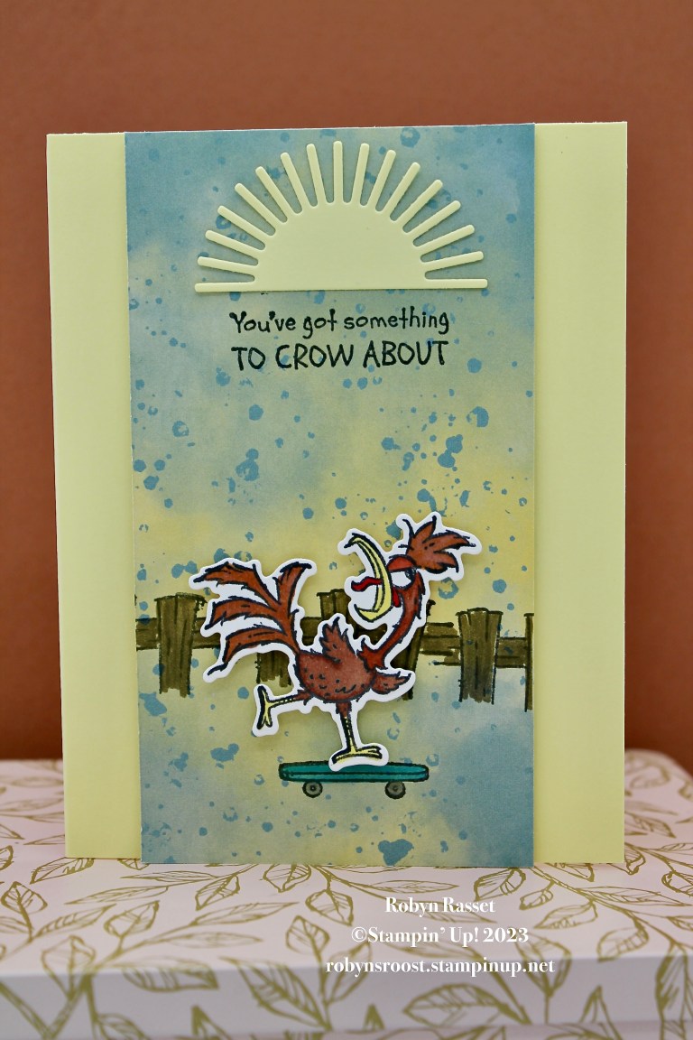 Stamping on Patterned Paper – Stamping@Robyn's Roost