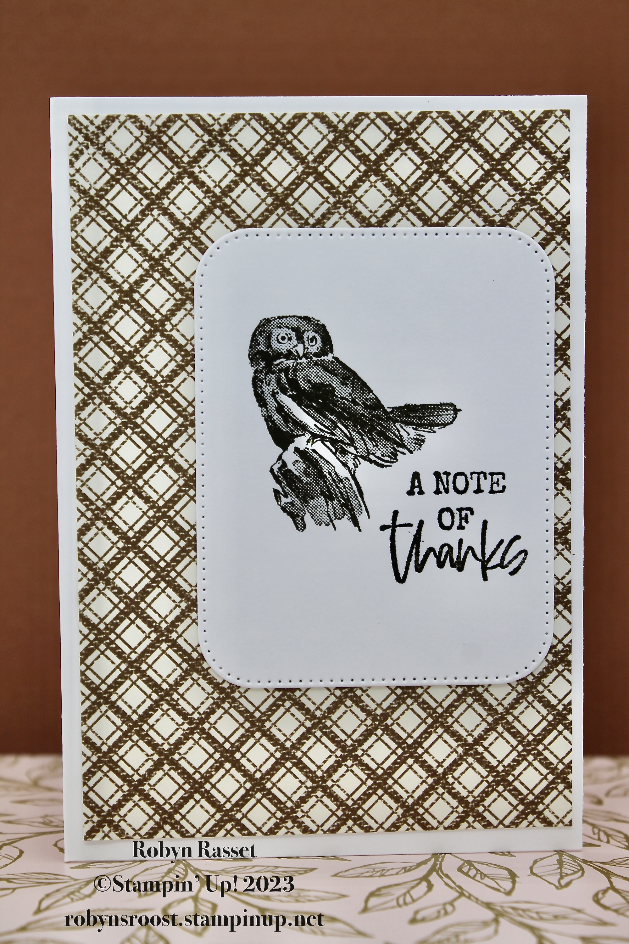 Just a Note – Stamping@Robyn's Roost