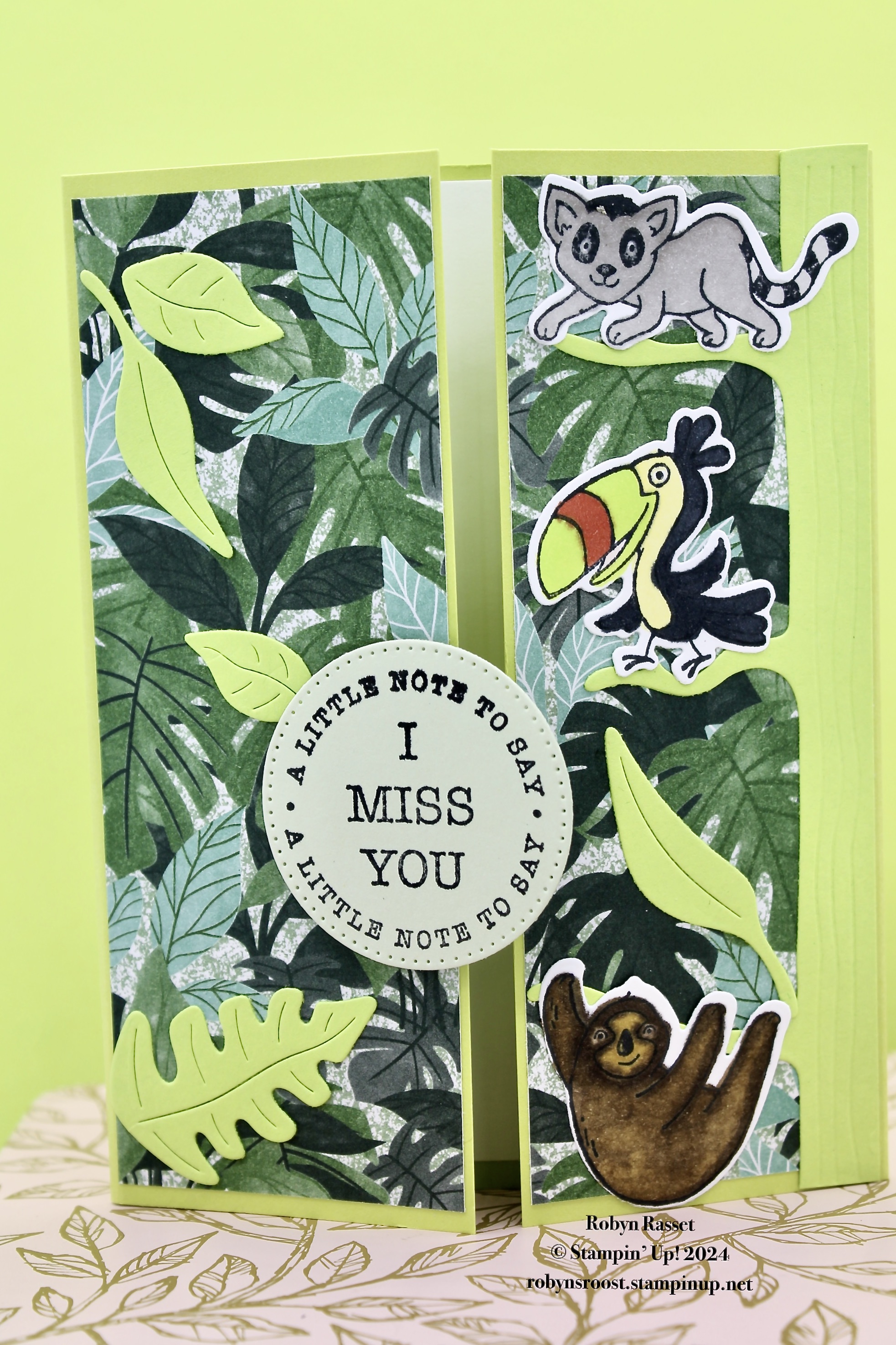 Jungle Pals Bi-Fold – Stamping@Robyn's Roost