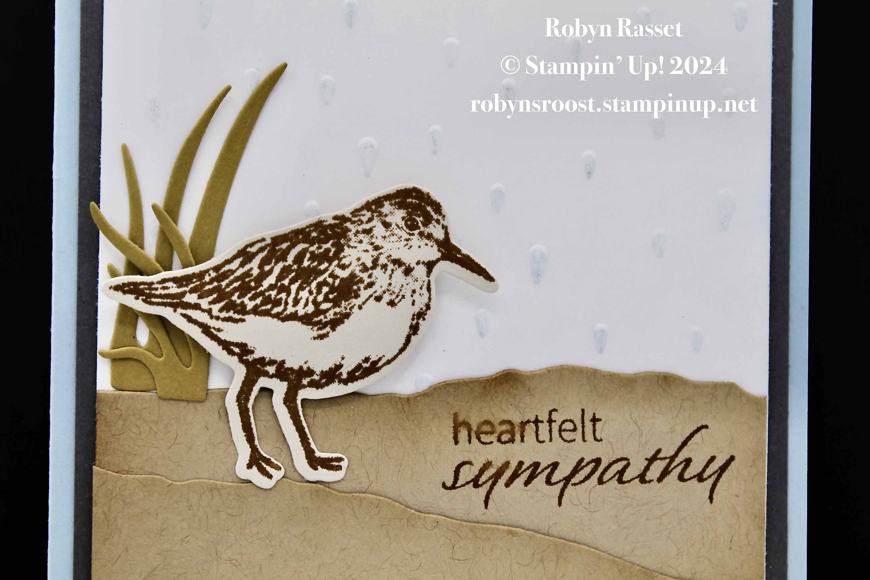 Seaside Bay Sympathy Card – Stamping@Robyn's Roost