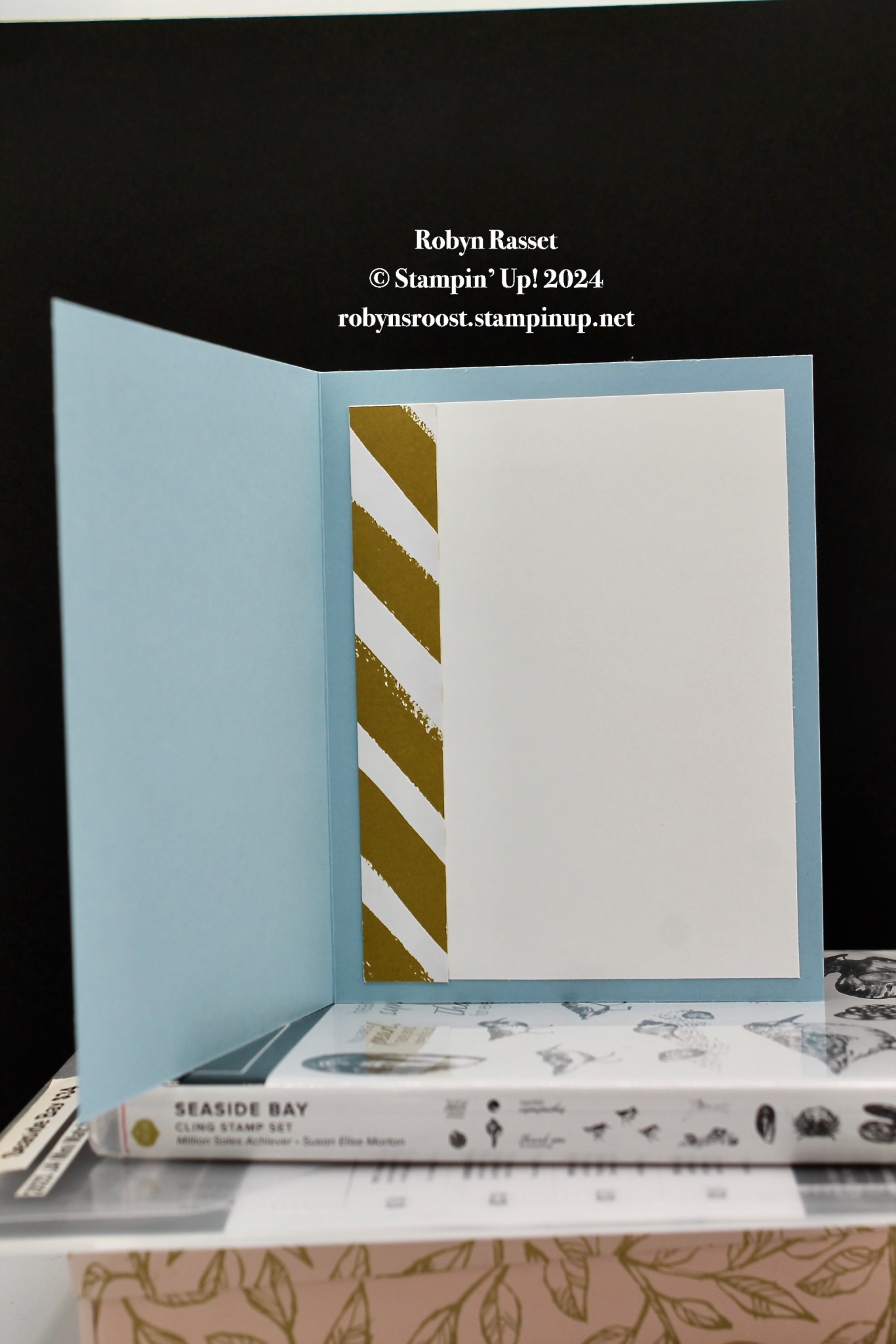 Seaside Bay Sympathy Card – Stamping@Robyn's Roost