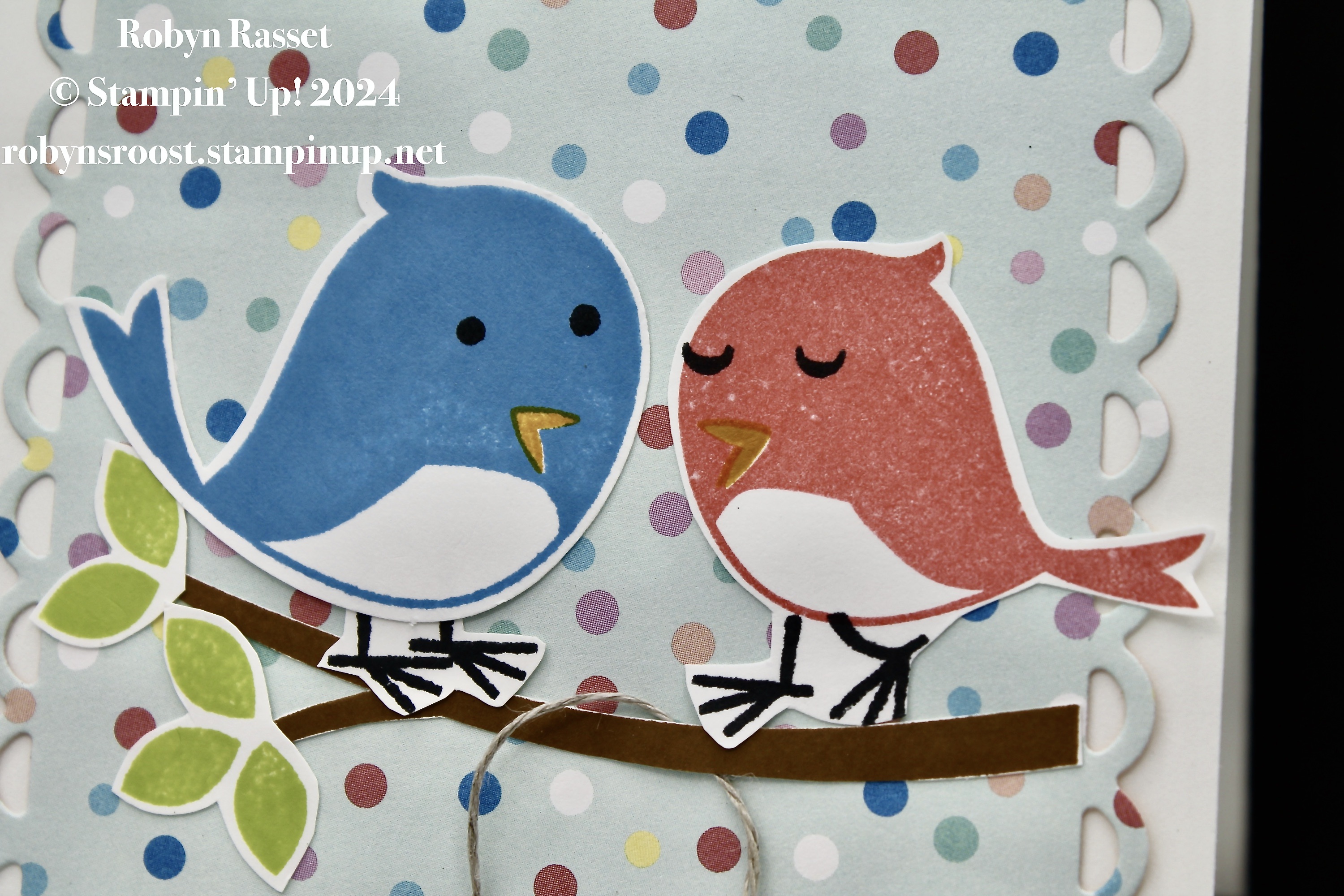 Sweet Songbird Baby Card – Stamping@Robyn's Roost