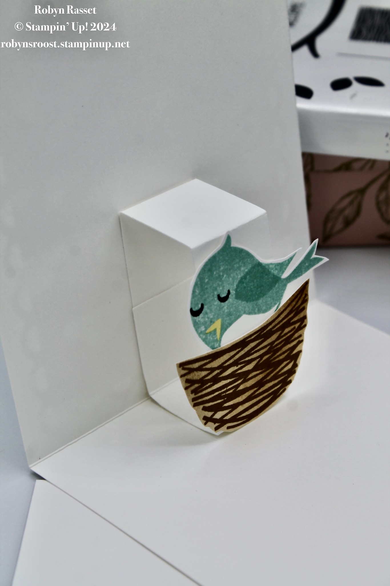 Sweet Songbird Baby Card – Stamping@Robyn's Roost