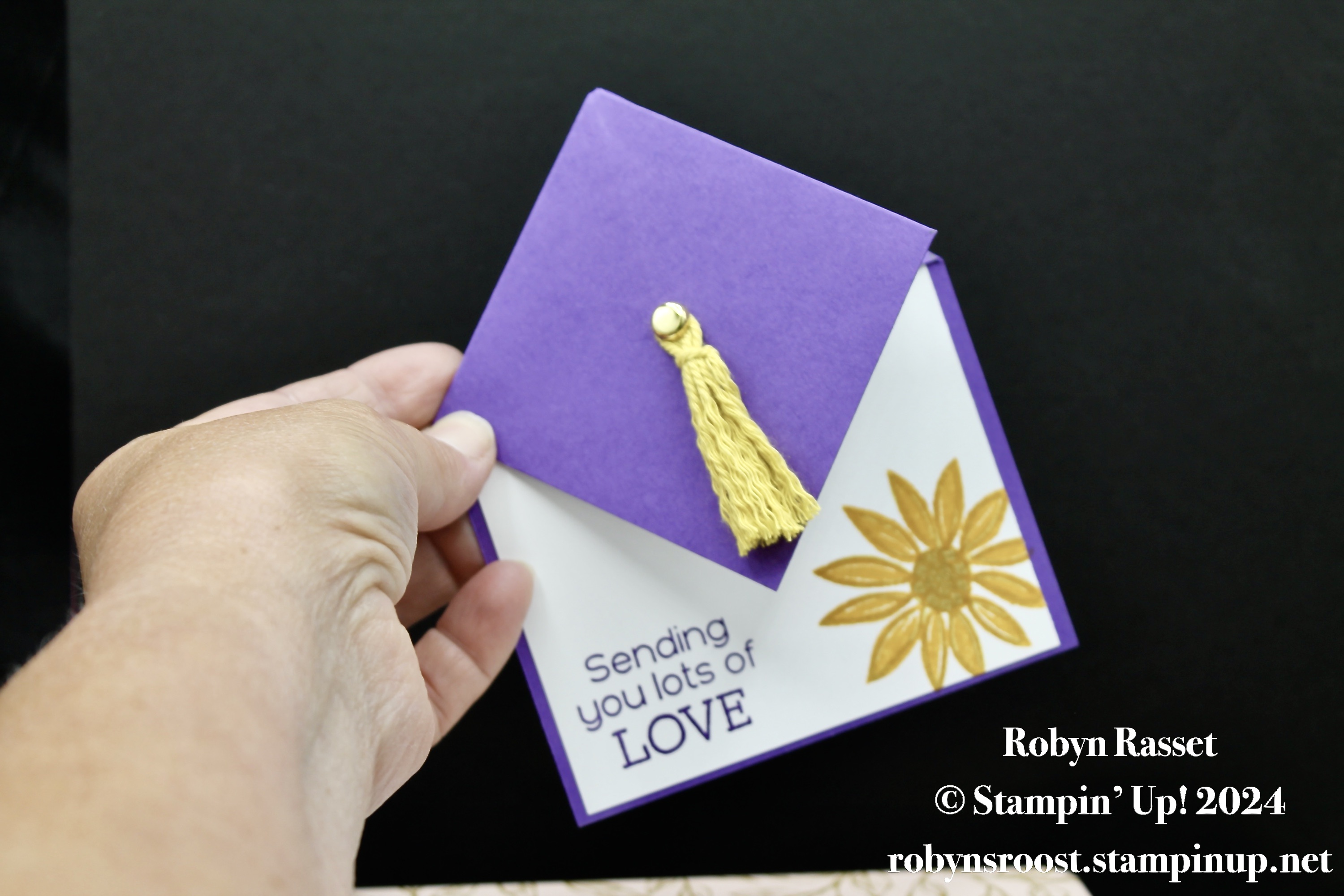 Graduation Cap Fun Fold Card – Stamping@Robyn's Roost