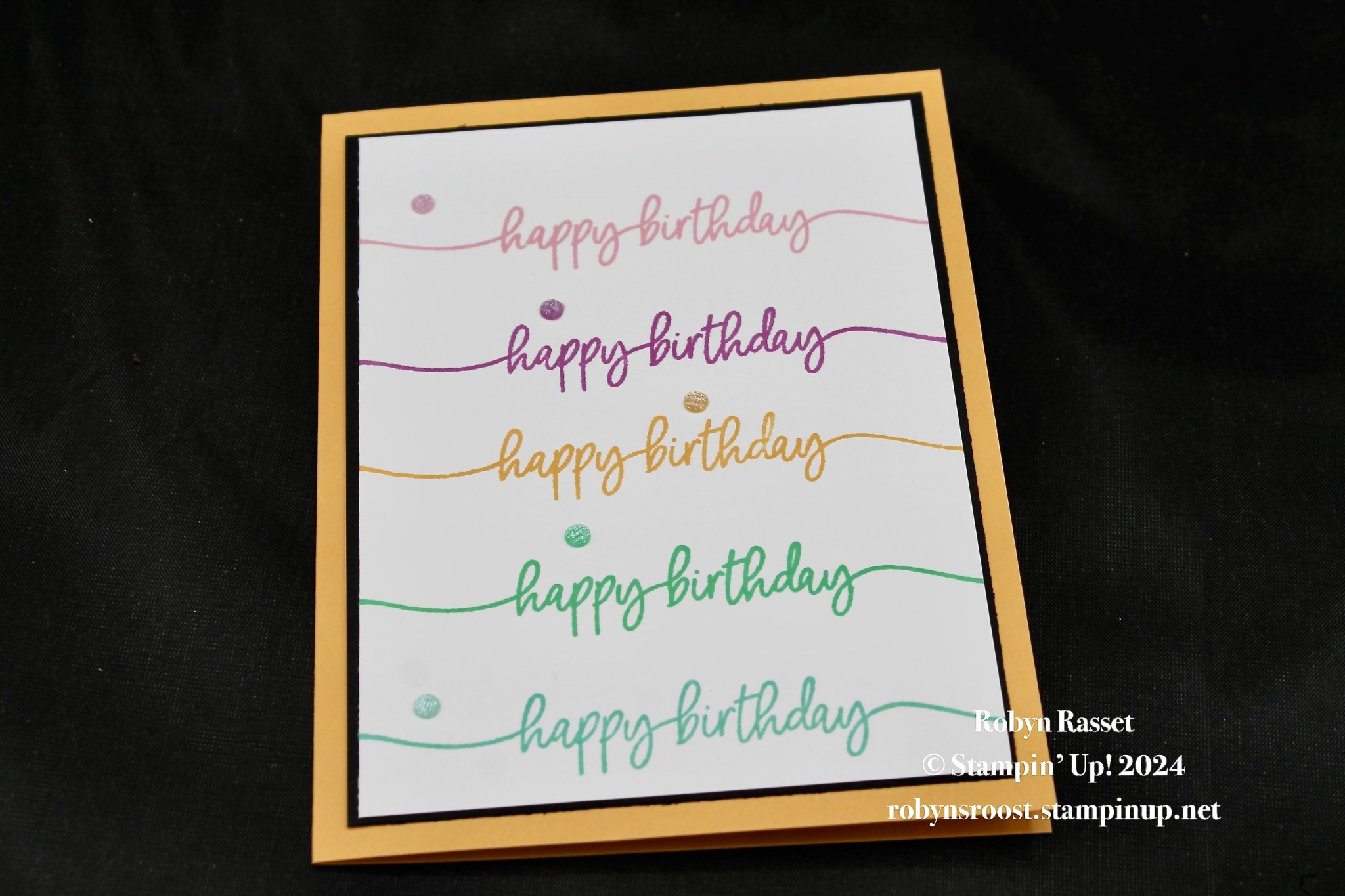 Sweetly Scripted Birthday Card with the New Stampin’ Up! In-Colors ...