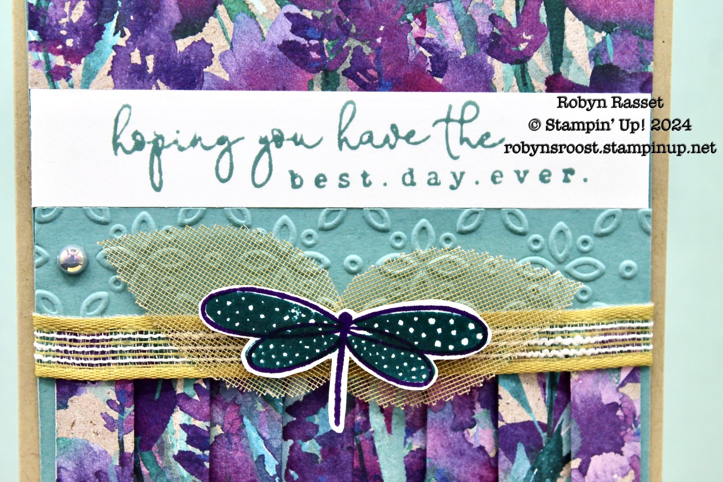 Double Drapery Fold Card – Stamping@Robyn's Roost