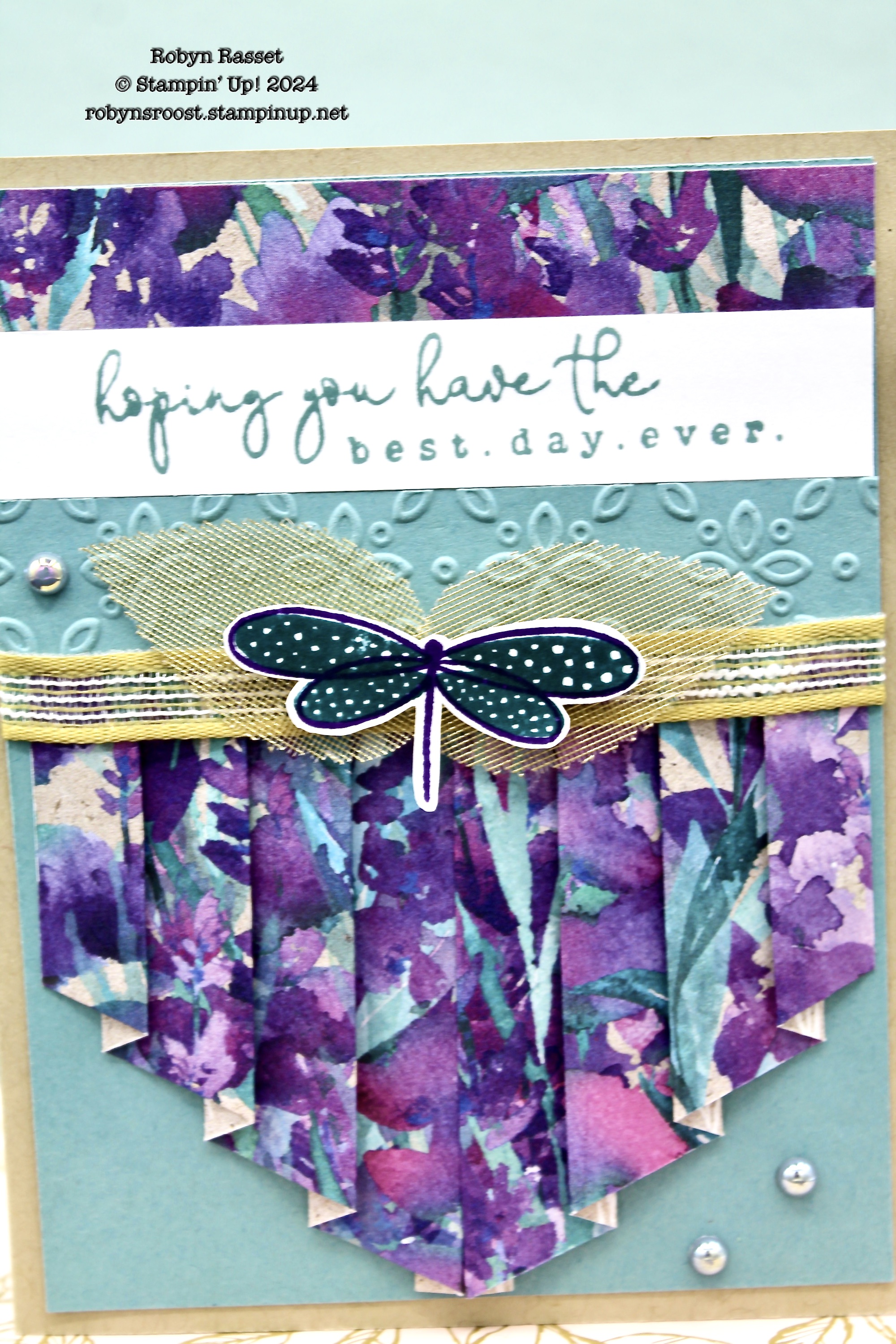 Double Drapery Fold Card – Stamping@Robyn's Roost