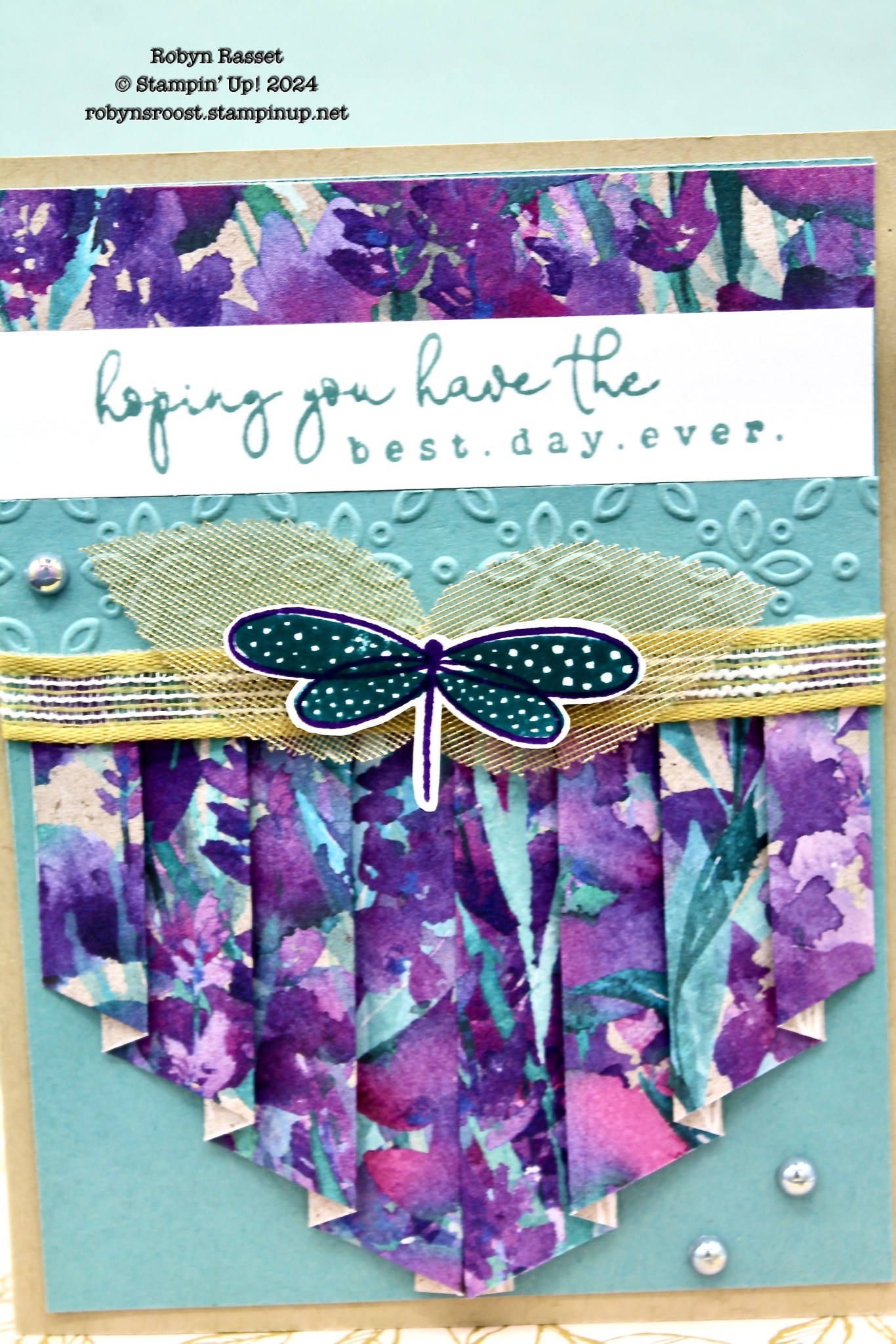Double Drapery Fold Card – Stamping@Robyn's Roost