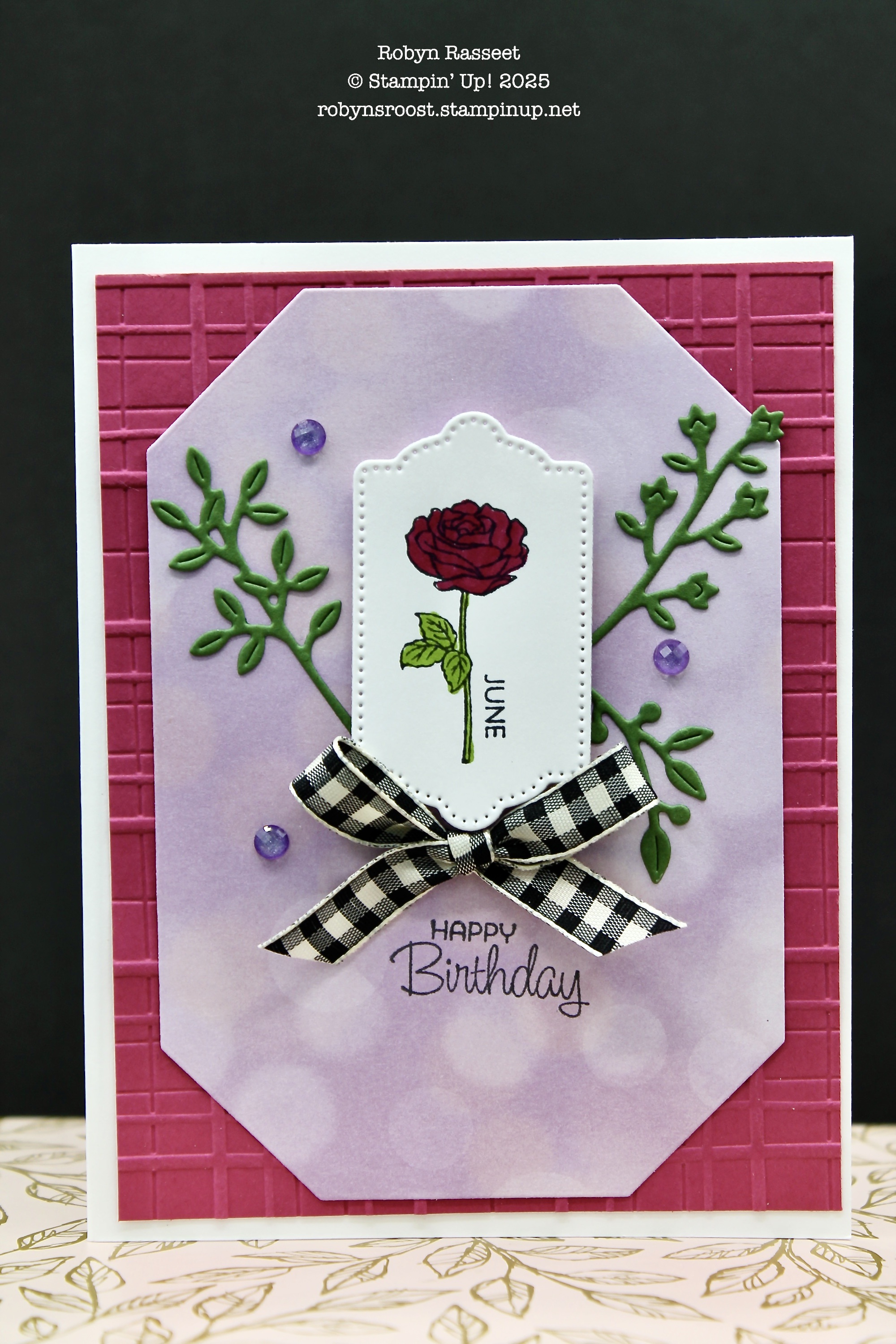 June Birthday Card – Stamping@Robyn's Roost