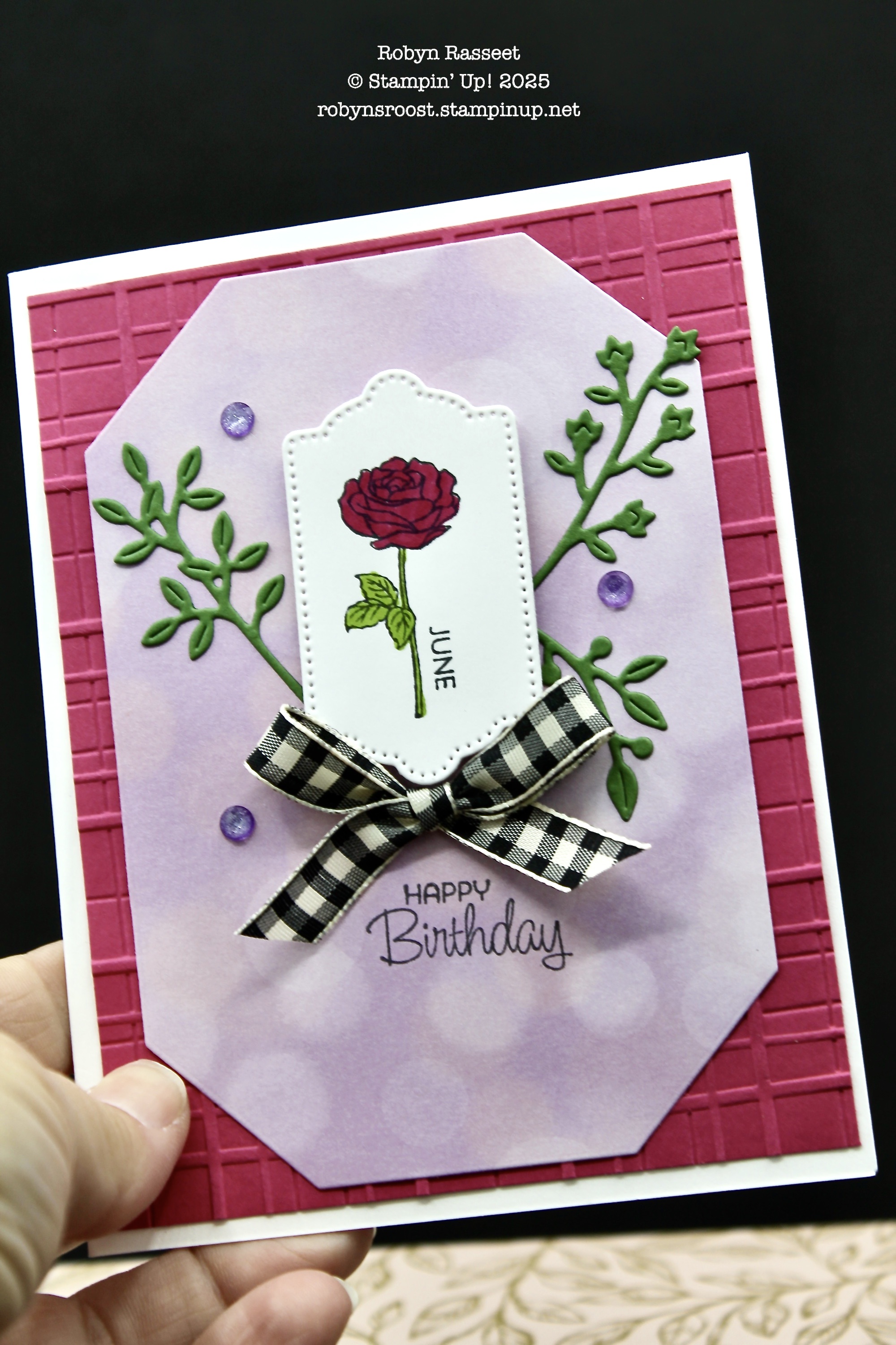 June Birthday Card – Stamping@Robyn's Roost