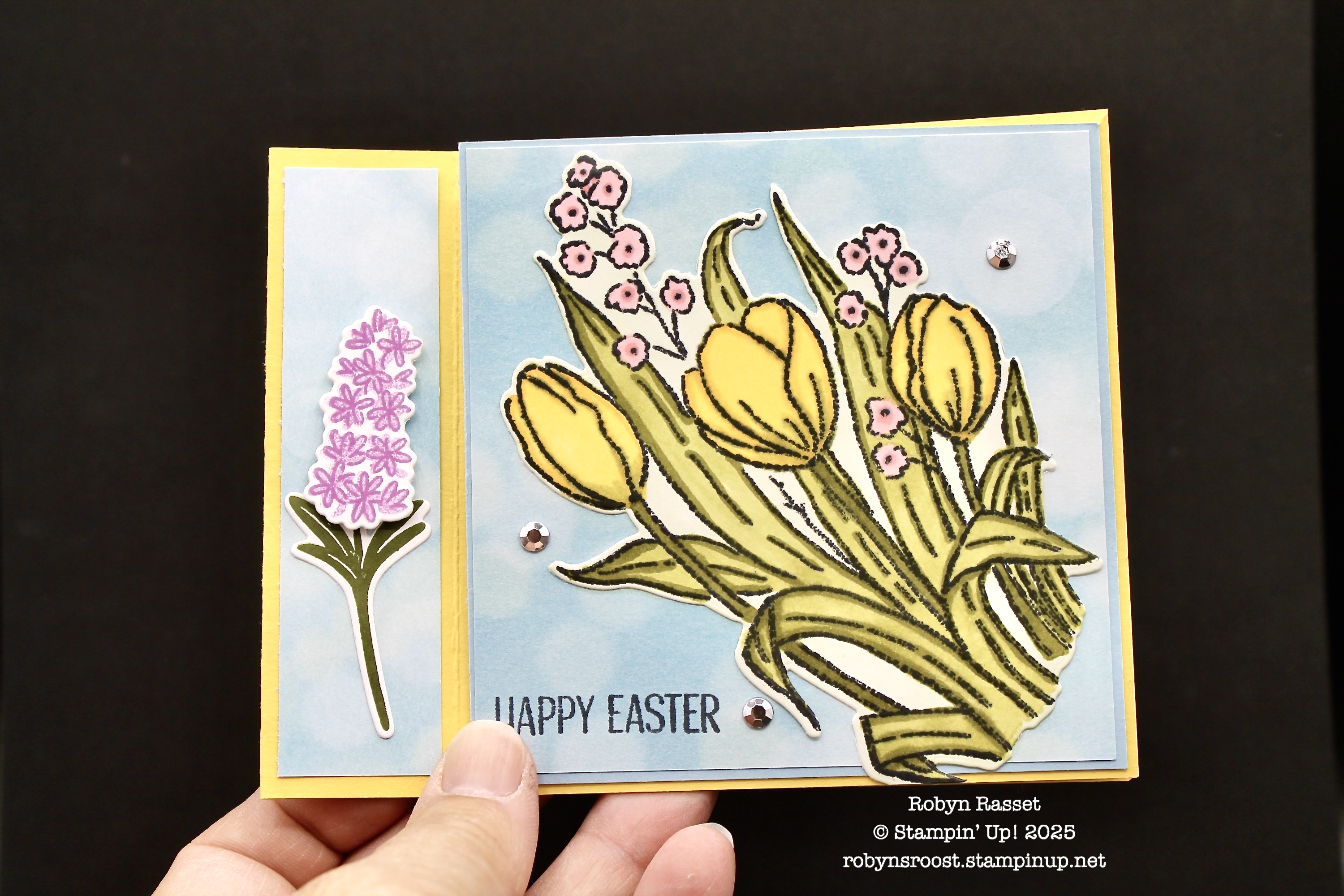 Easy – Easel Book Fold Card – Stamping@Robyn's Roost