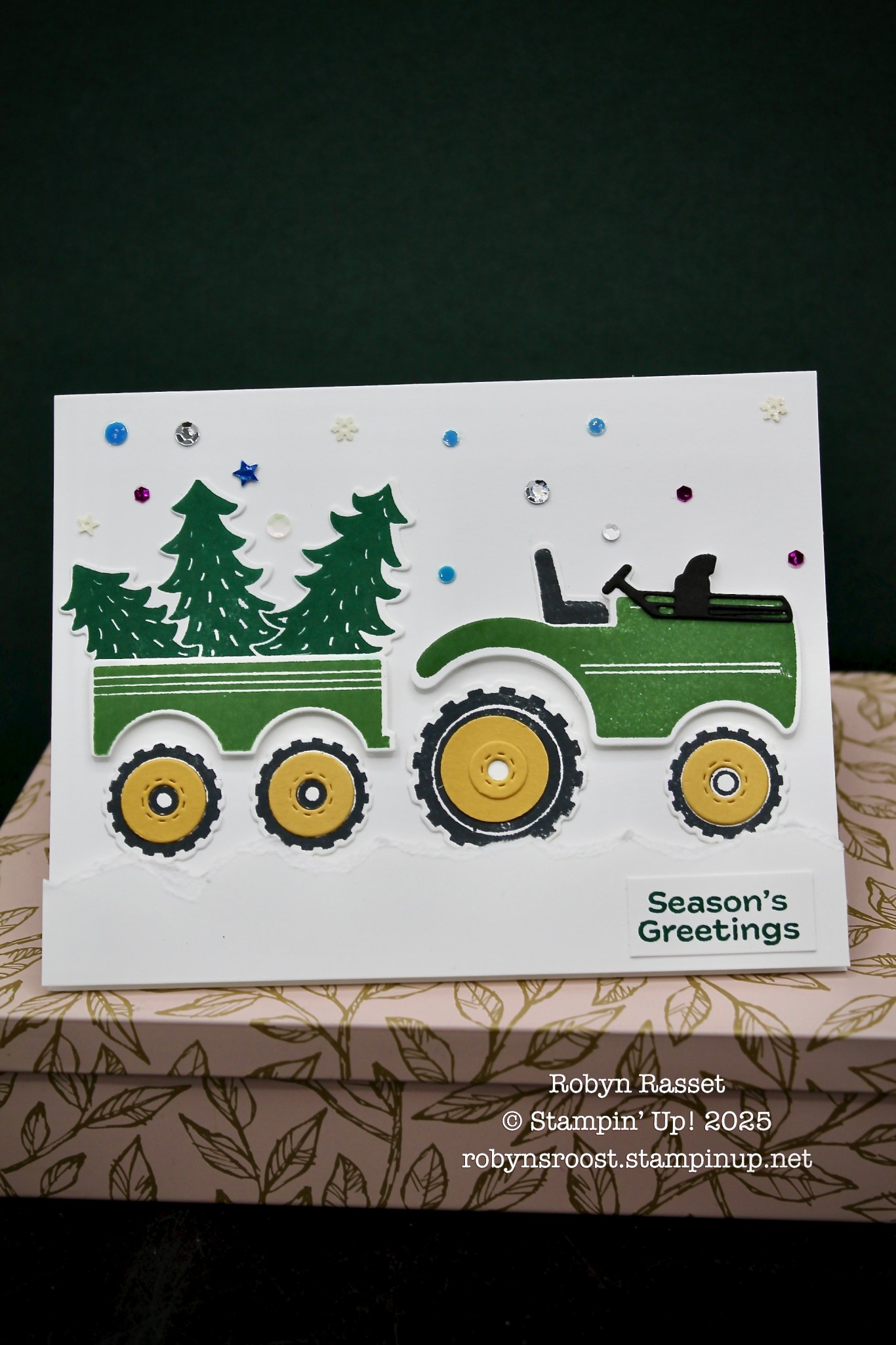Farm Friendly Christmas Card – Stamping@Robyn's Roost